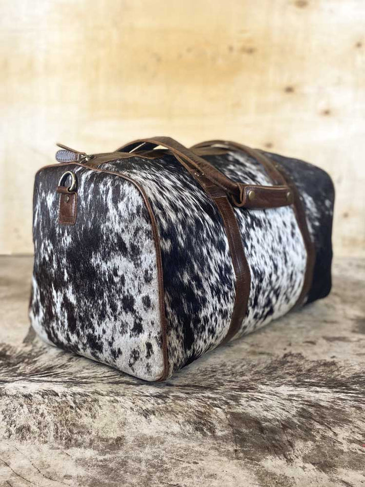 Cowhide Duffle Bag – Tanned + Tooled