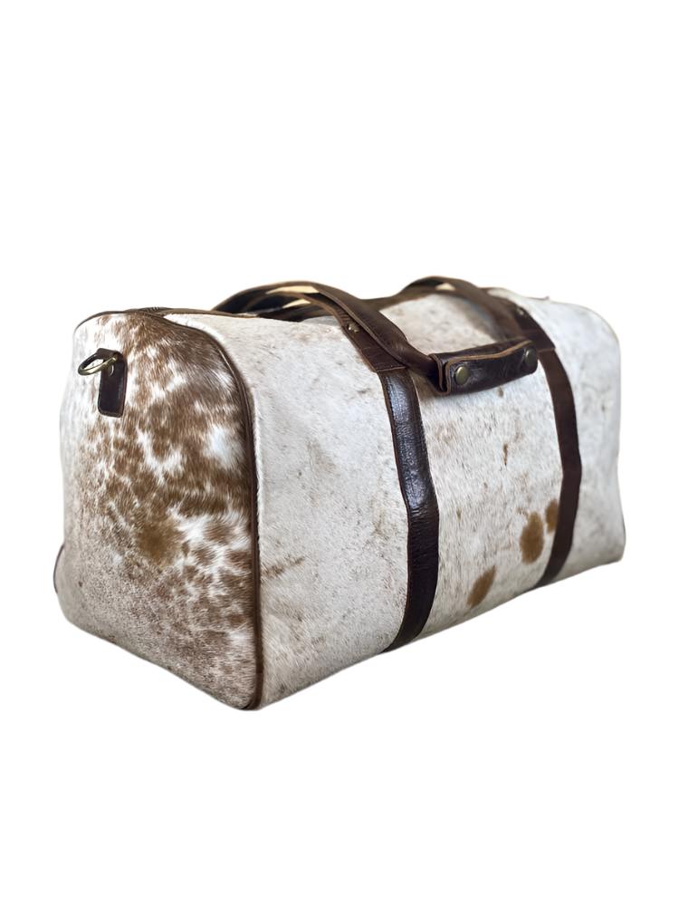 Cowhide Duffle Bag – Tanned + Tooled